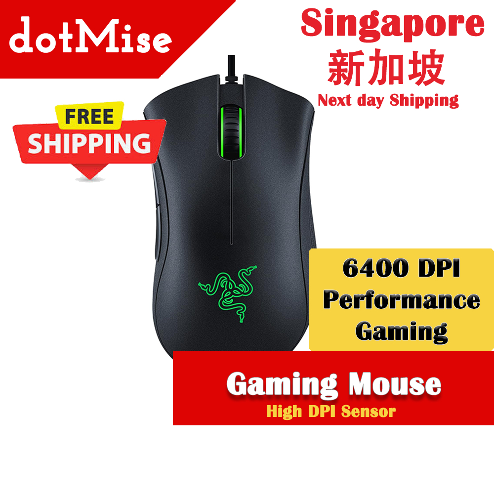 Razer DeathAdder Essential 6400 DPI Wired Gaming Mouse | Ergonomic ...