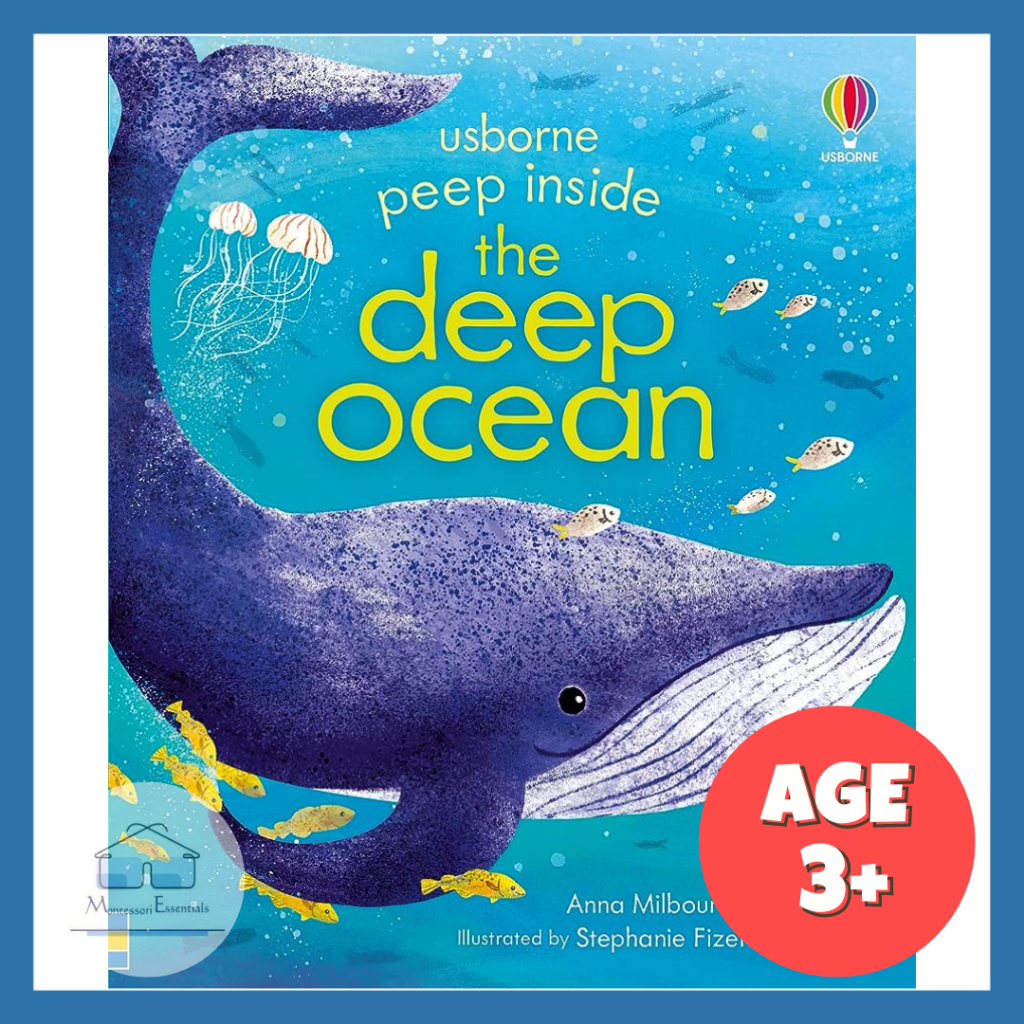 (The Deep Ocean) Usborne Peep Inside Children Hardcover Educational ...