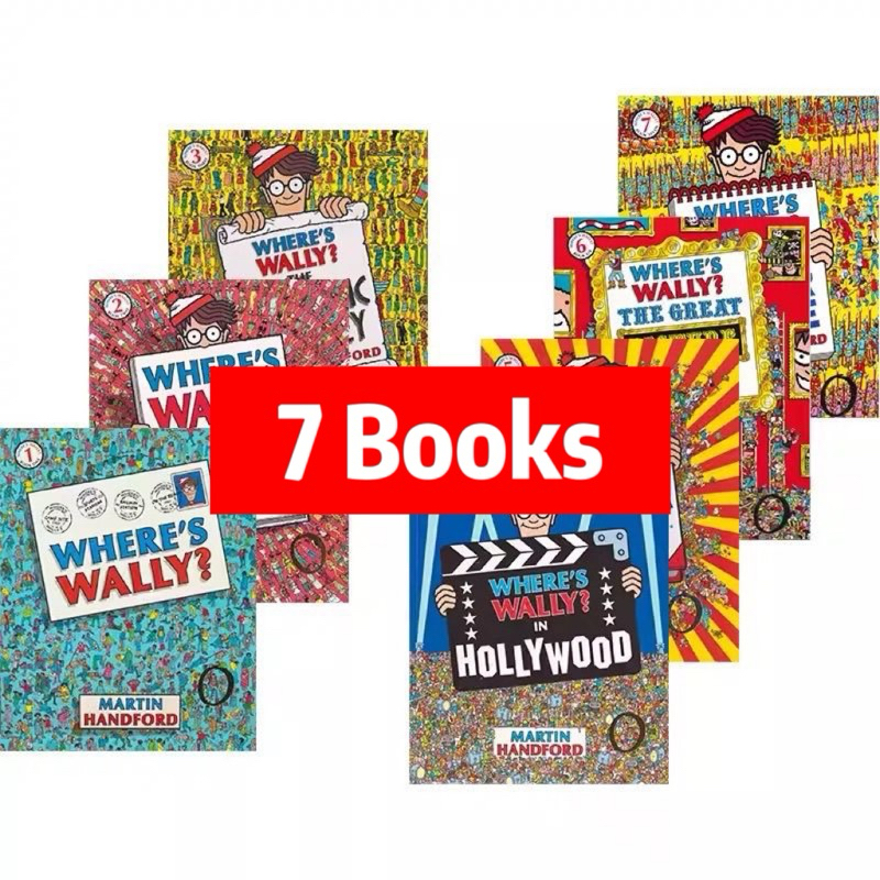 [SG] Where's Wally? 7 Books Collection Children kids activity Party ...