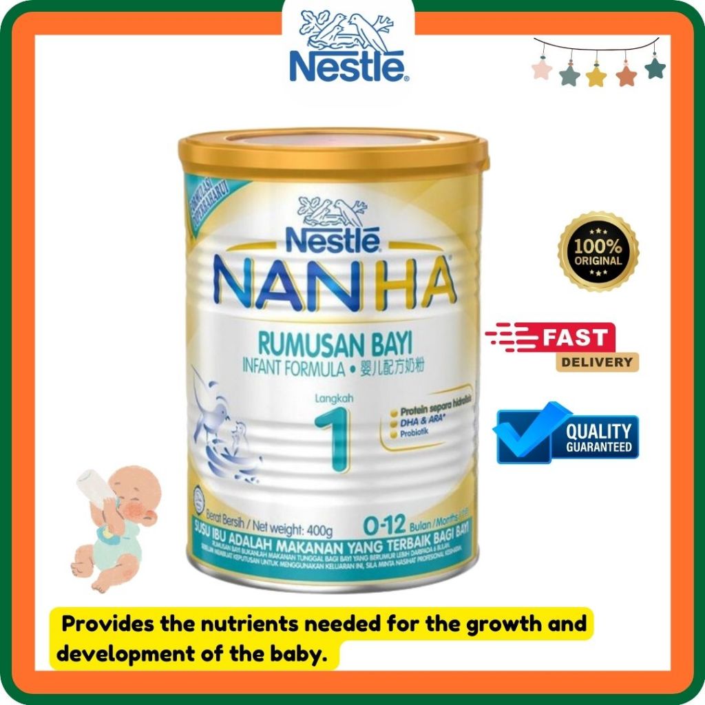 Nestle NAN HA Rumusan Bayi Infant Formula Langkah 1 (0-12 Bulan) | 400g ...