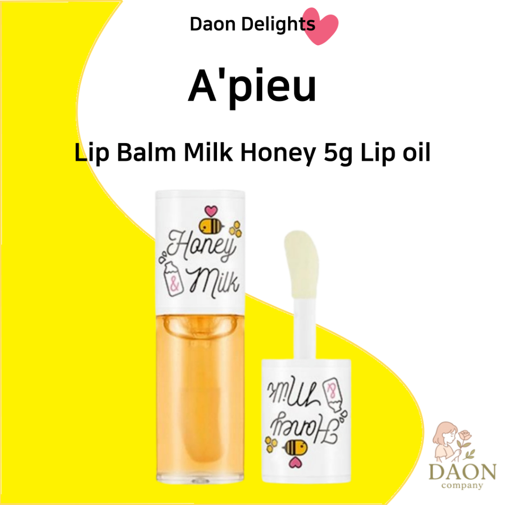 A'pieu Lip Balm Milk Honey Lip oil 5g | Shopee Singapore
