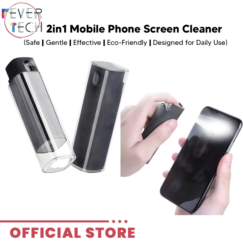 2In1 Portable Mobile Phone Screen Cleaner Spray Bottle Computer PC ...