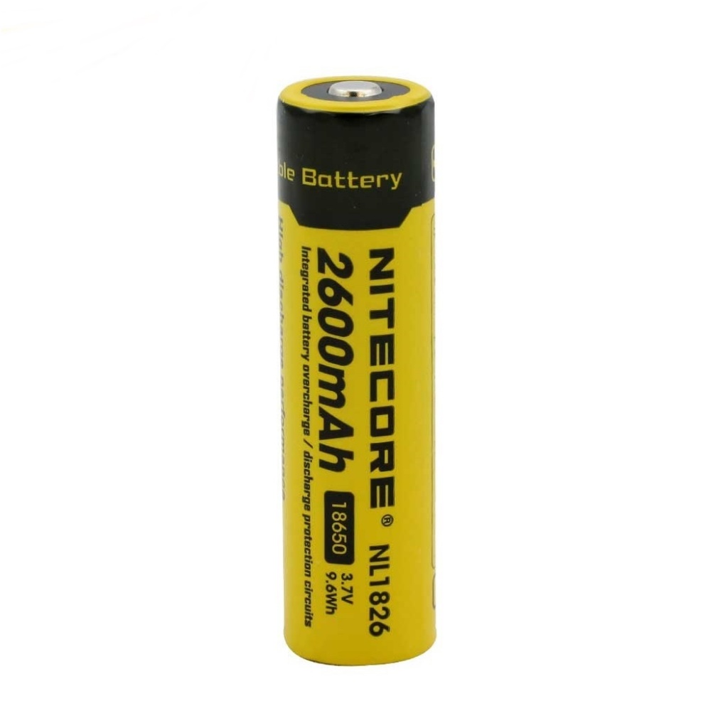 Nitecore NL1826 2600mAh 18650 Rechargeable Battery | Shopee Singapore