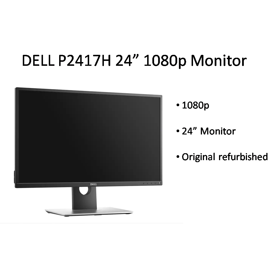 DELL P2417H 1080p 24" Monitor Original Refurbished | Shopee Singapore