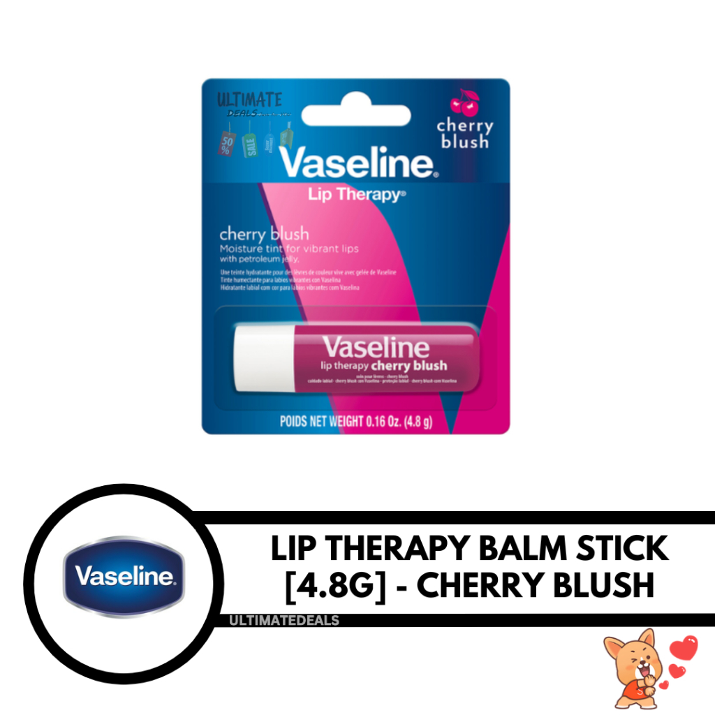 Vaseline® Cherry Blush Lip Therapy Balm Stick With Petroleum Jelly 4.8G ...