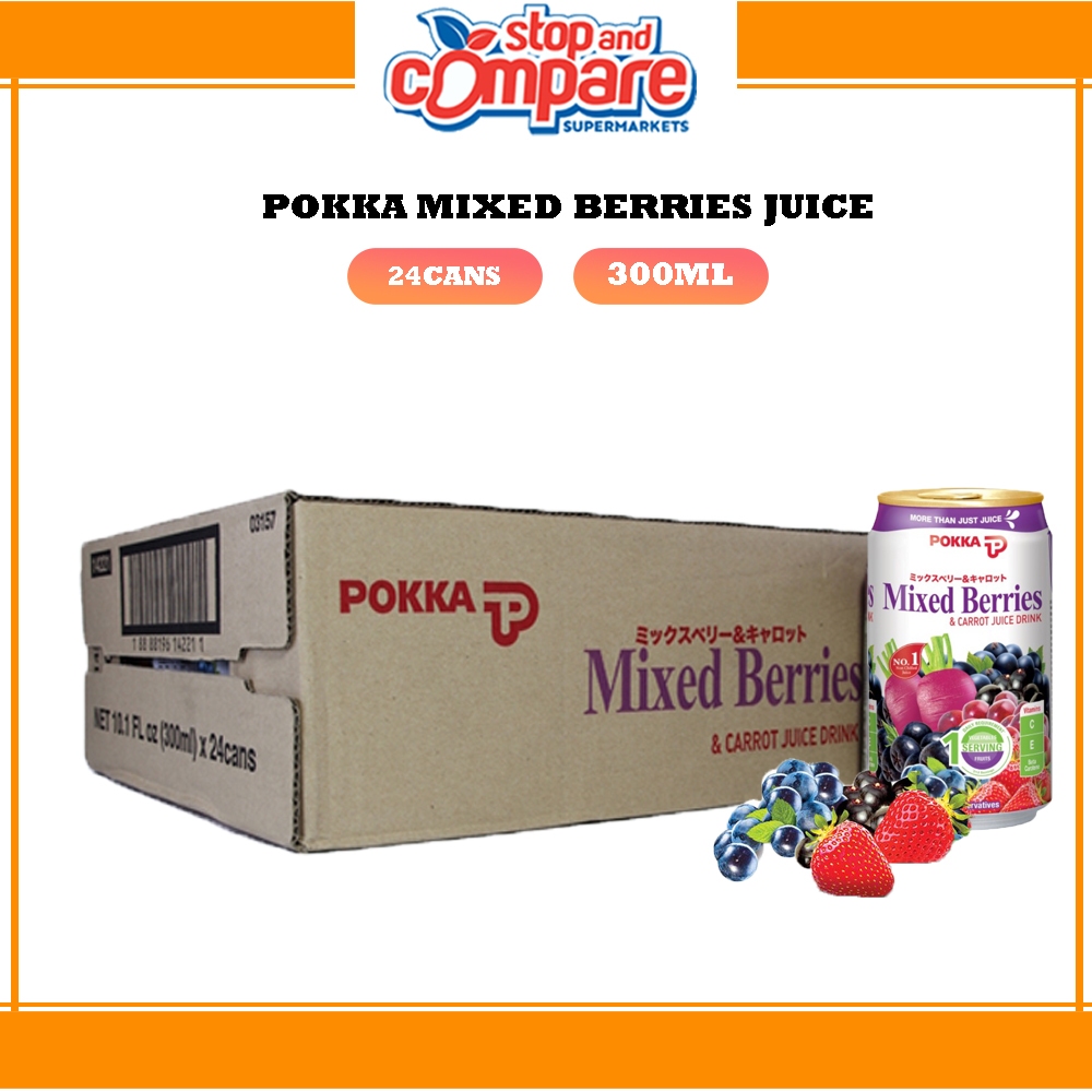 Pokka Mixed Berries Juice (24 x 300ml) | Shopee Singapore