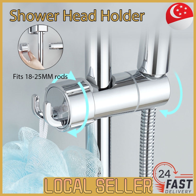 [SG In Stock]Shower Head Stand Rail Sliding Adjustable Bathroom Lifting ...