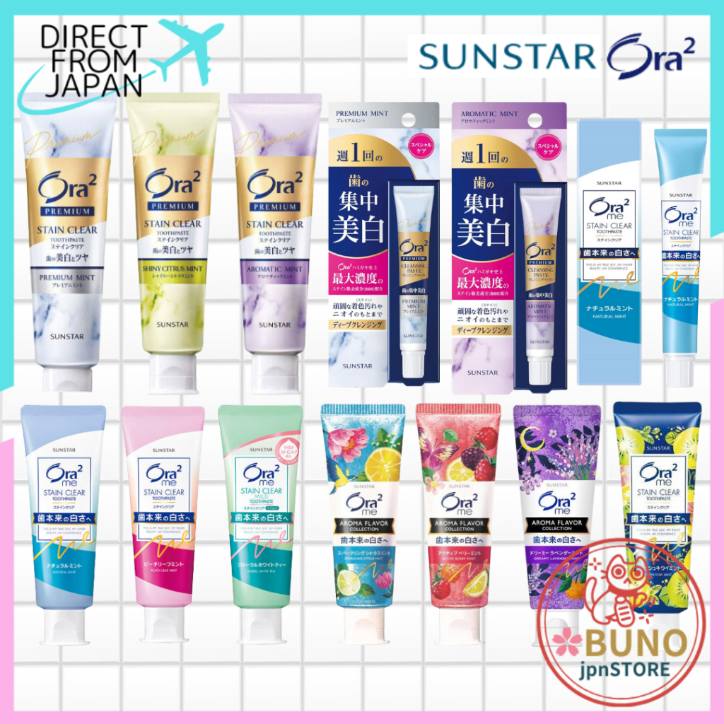Sunstar Ora2 Me Stain Clear toothpaste Direct From Japan ora stain clear | Shopee Singapore
