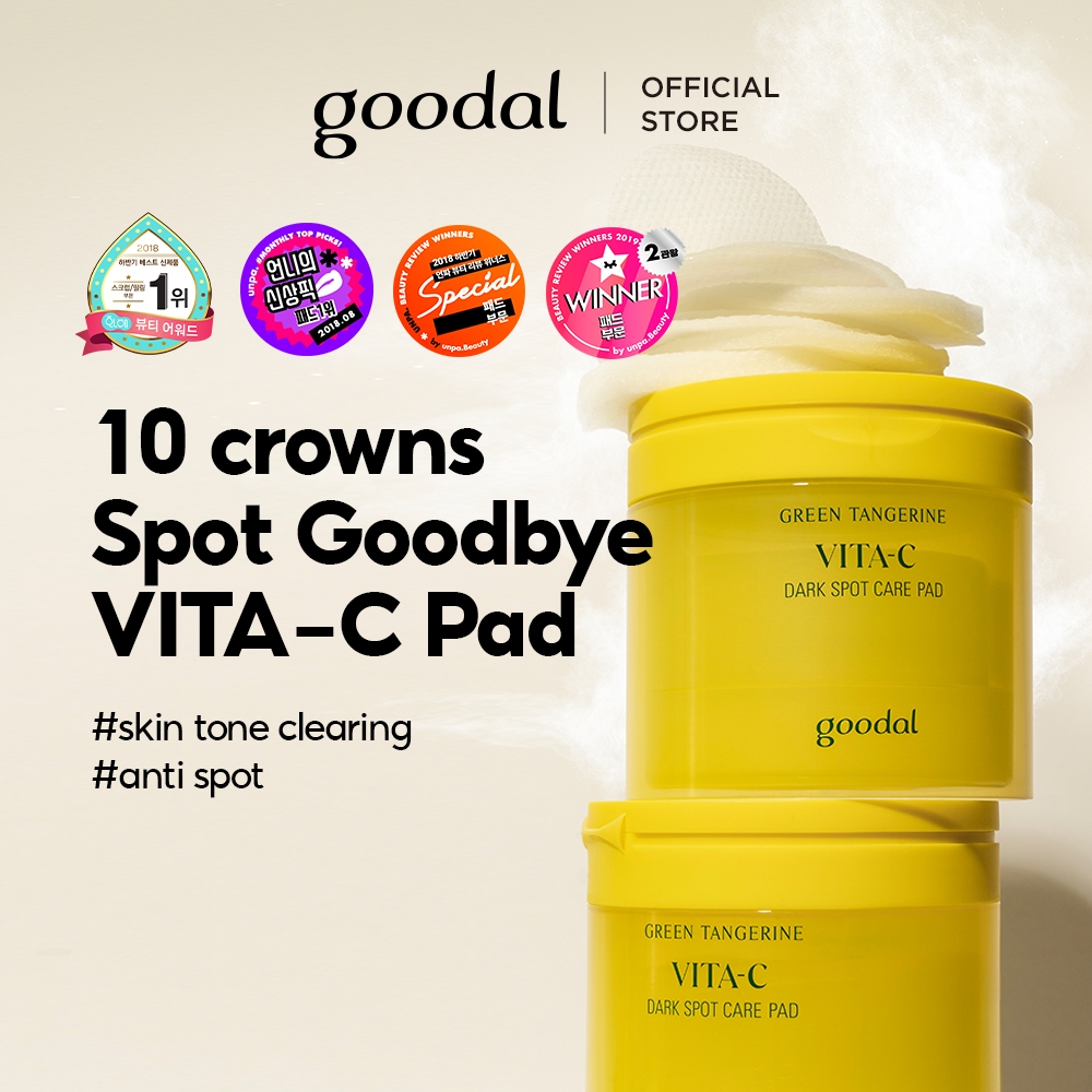[GOODAL] Green Tangerine Vita C Dark Spot Care Pad (23AD) [70 Pads / 70 ...