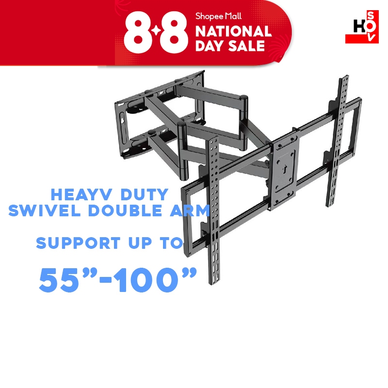 LOCAL STRONG 55-100 inch HEAVY DUTY SWIVEL TYPE BRACKET DOUBLE TV ...