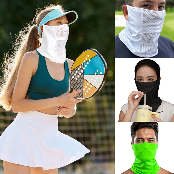 DRSKIN Korea Ice Silk Sunscreen Mask Cooling Neck Gaiter 98.7% UV ...