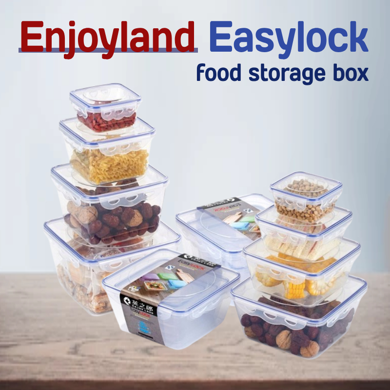 EasyLock Airtight Food Storage Container Transparent Leak-proof Home ...