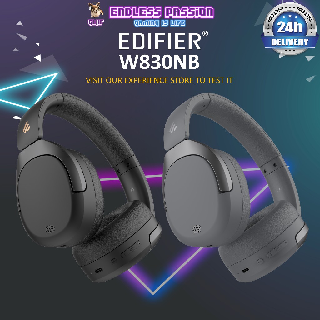 Edifier W830NB Wireless Over-ear Headphones with Active Noise ...