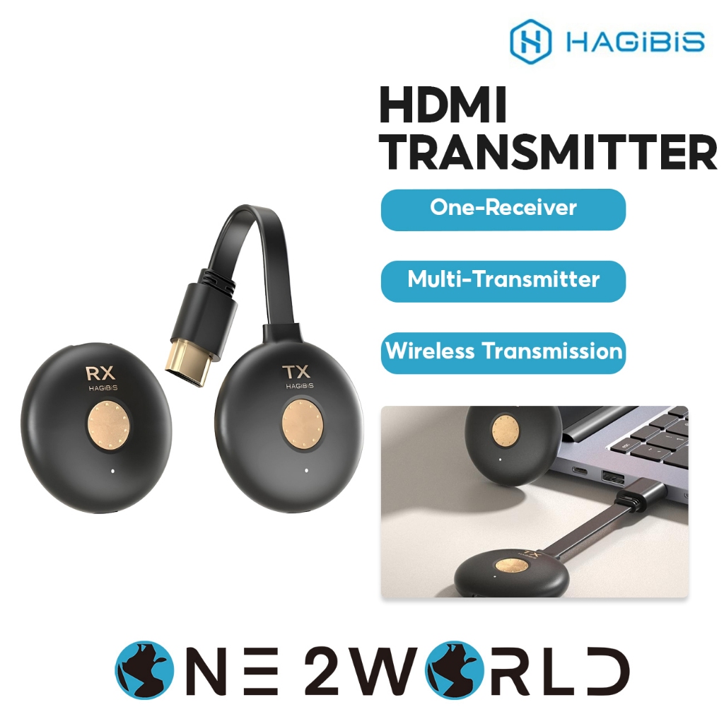 HAGIBIS G10W Pro Wireless HDMI Transmitter & Receiver Kit – Seamless 5G ...