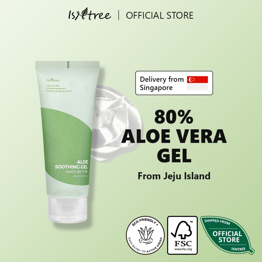 Isntree Aloe Soothing Gel Moisture Type 150ml | Shopee Singapore