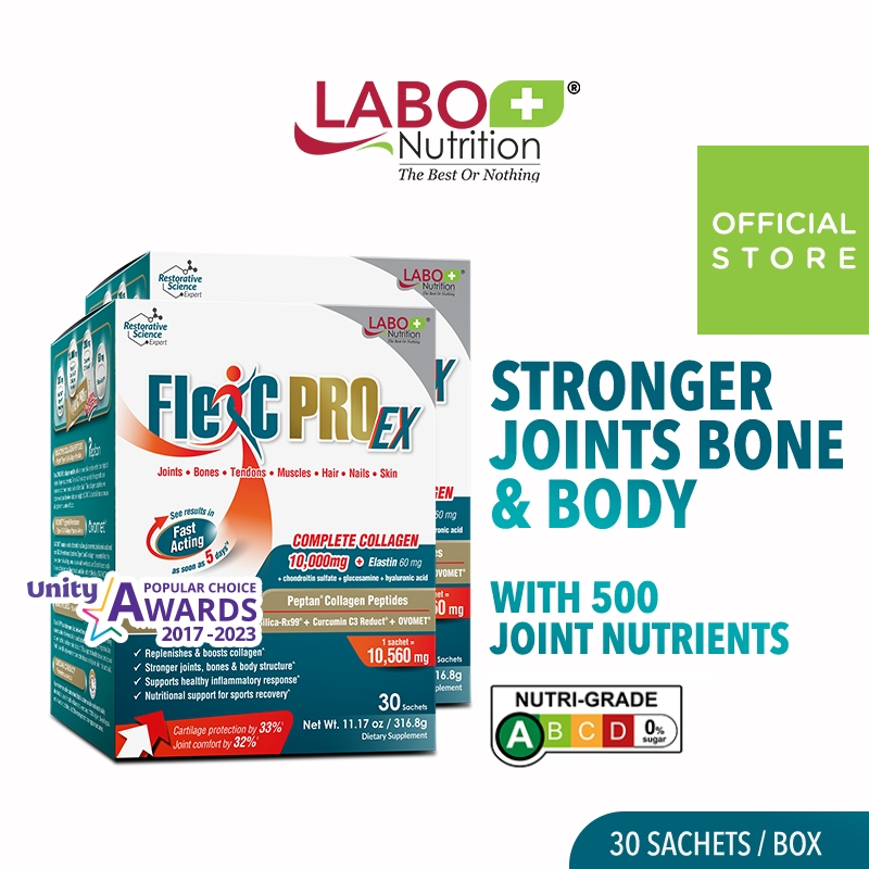 [2 Boxes] LABO Nutrition FlexC PRO EX Better than Glucosamine ...