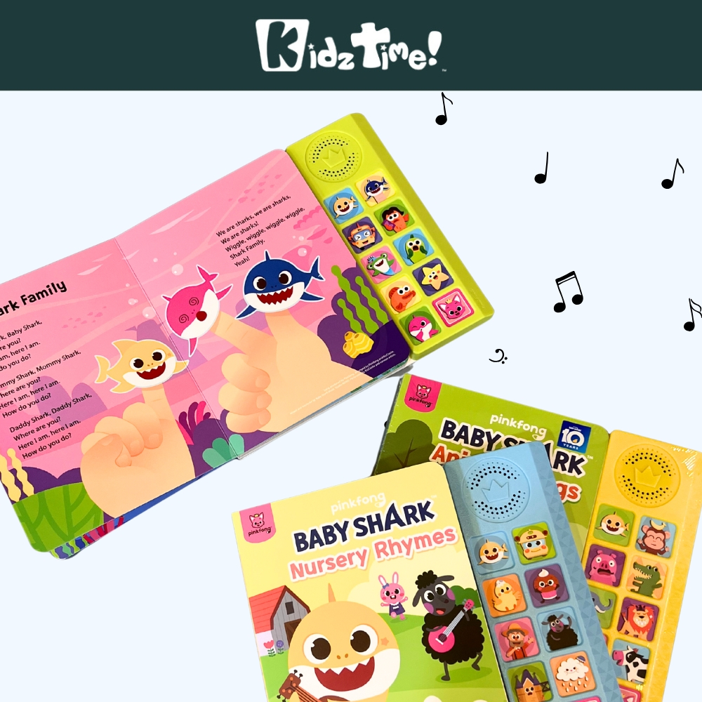 Baby Shark Sing-Alongs 10 Button Sound Book | Baby Shark Toys ...