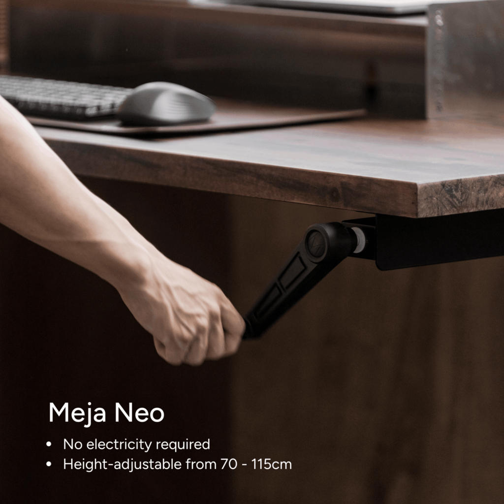 BALAK's Meja Neo |Adjustable Desk | Hand Crank Ergonomic Standing Table ...