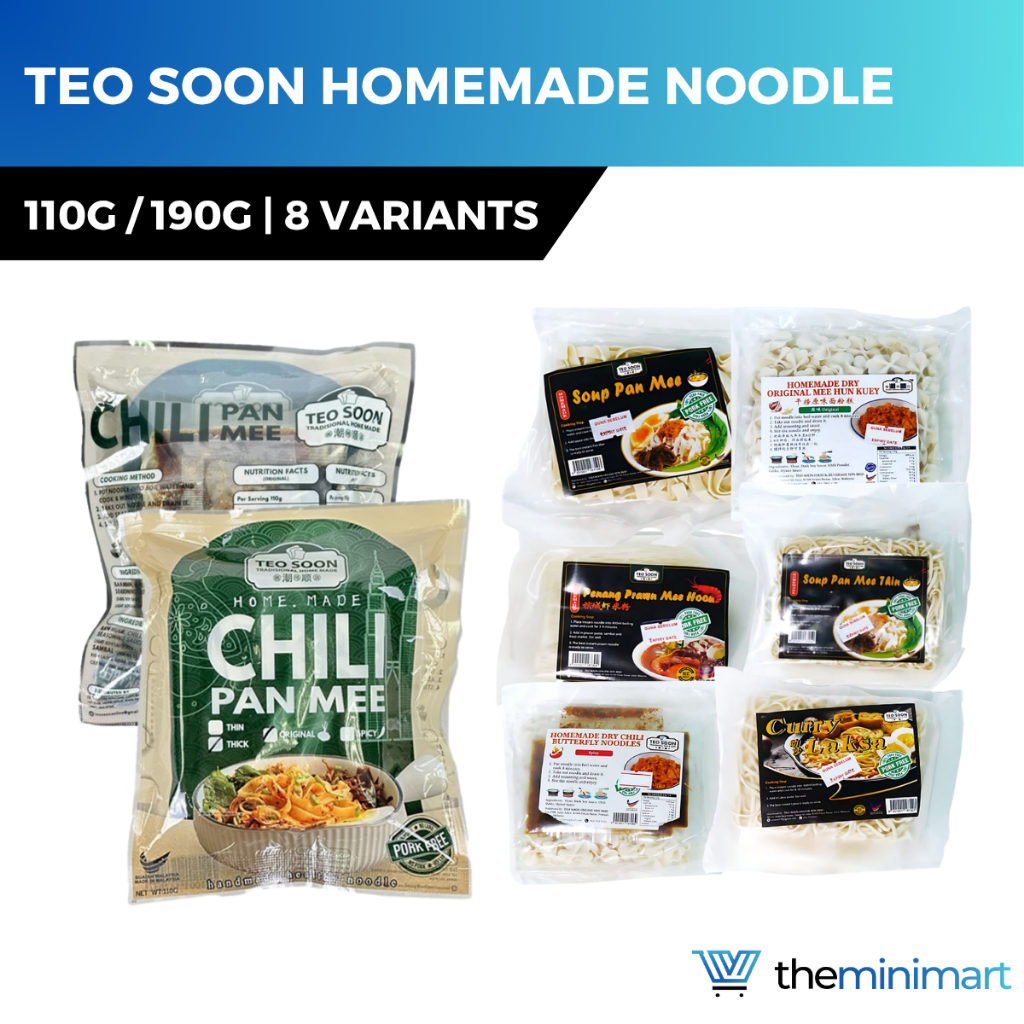TEO SOON Instant Noodle Laksa Mee Penang Prawn Mee Dry Chili Soup Pan ...