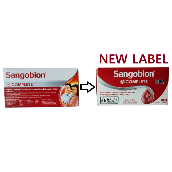[exp 01/28]WITH BOX Sangobion 100caps Iron Supplement (25x4s) | Shopee ...