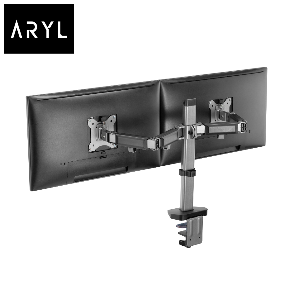 [SG Stock] the Aryl™ Deluxe Dual-Monitor Articulating Monitor Arm ...
