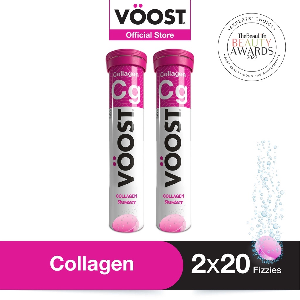 VOOST Collagen Bundle - 2 x 20 Tabs Collagen Effervescent Vitamin ...
