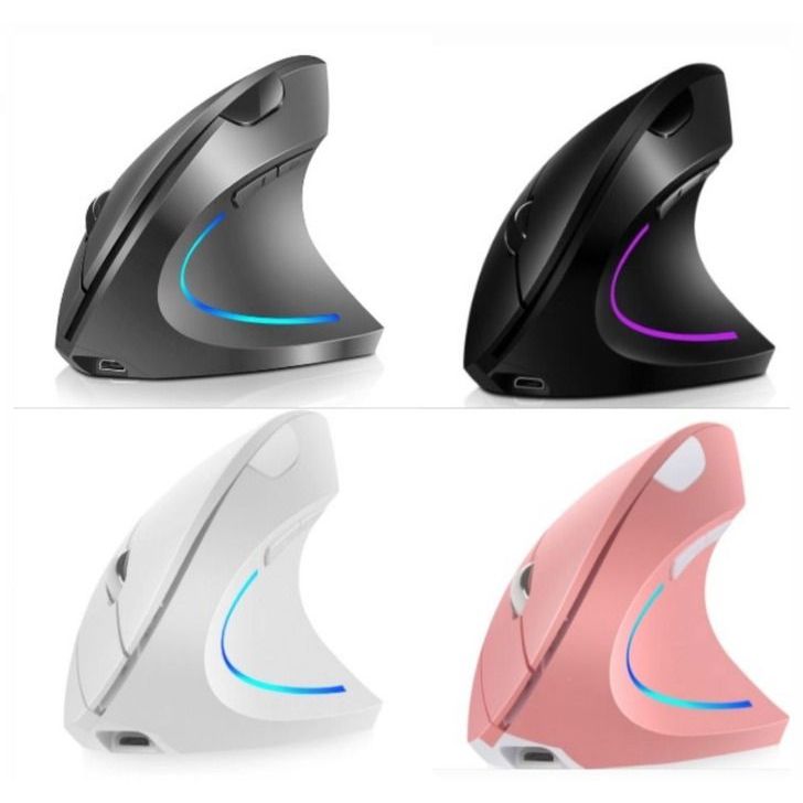 SG STOCK H1 Wireless Ergonomic 2.4G Vertical Wireless Mouse Adjustable ...