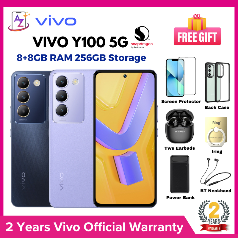 VIVO Y100 5G (8GB + 8GB RAM 256GB ROM) | 2 Years VIVO Warranty | 2024 ...