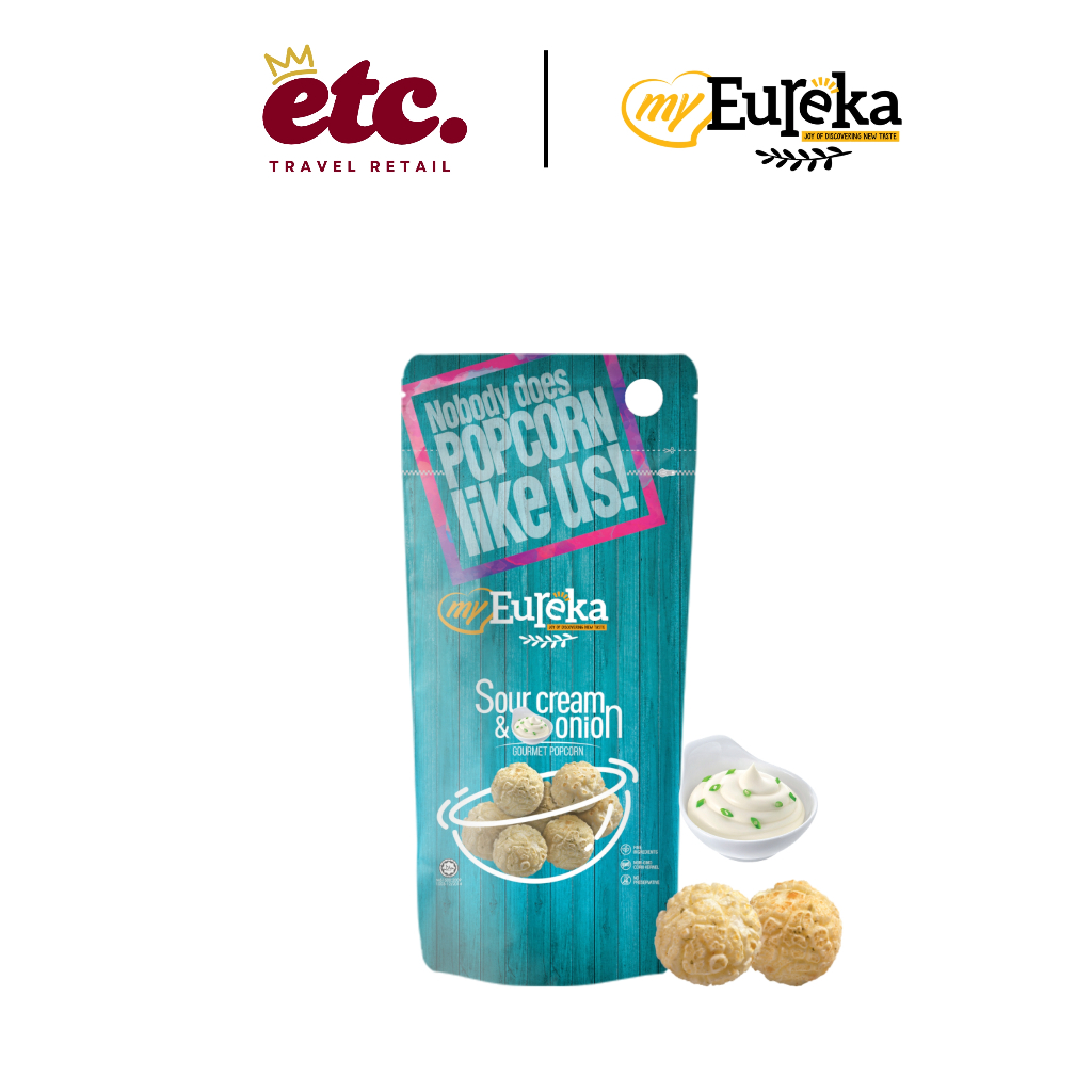 Eureka Popcorn Sour Cream & Onion 140g Pack | Shopee Singapore