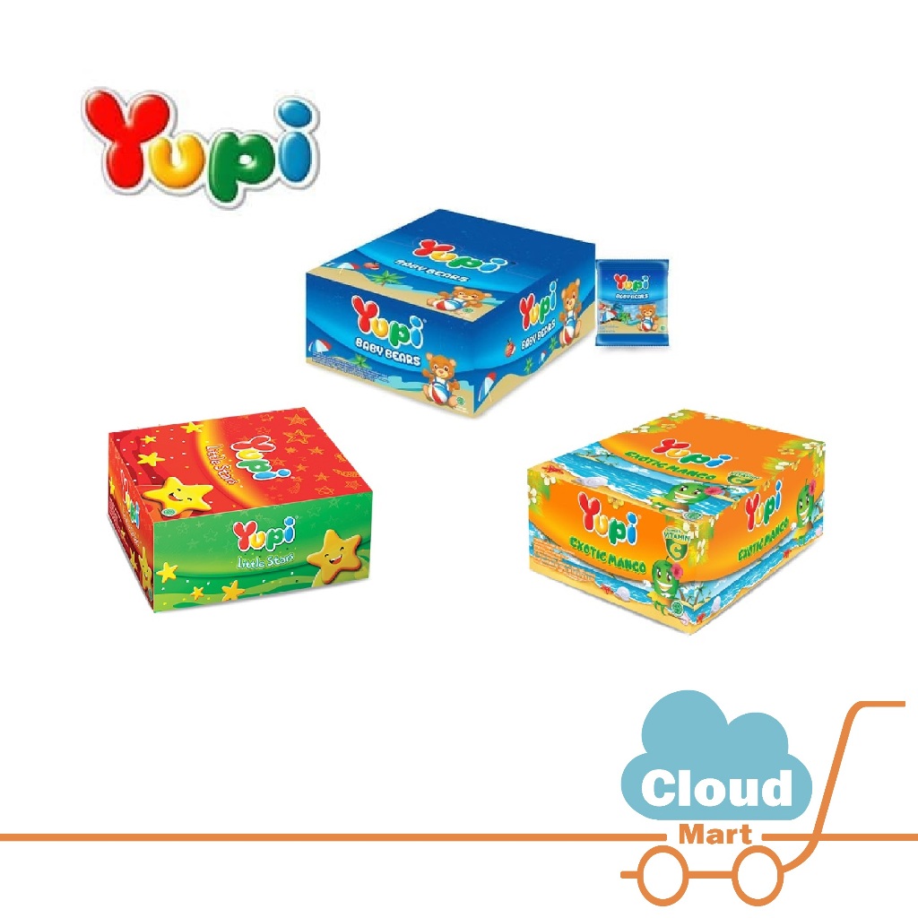 Yupi Gummy Box 7g x 24pkts [ Halal ] (Exotic Mango / Little Stars ...