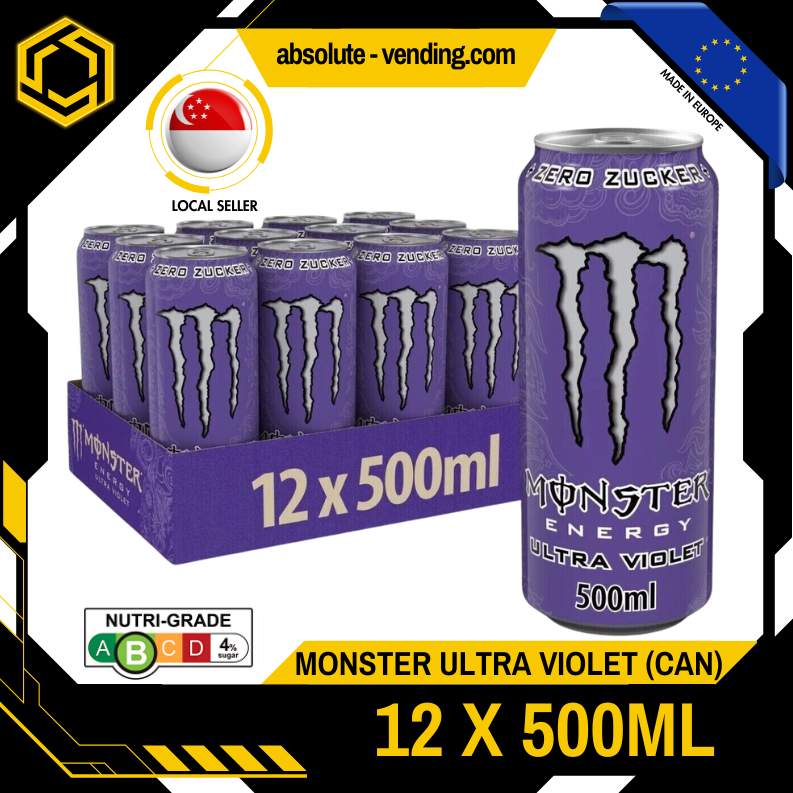 MONSTER ENERGY ULTRA VIOLET 500ML X 12 (CAN) | Shopee Singapore