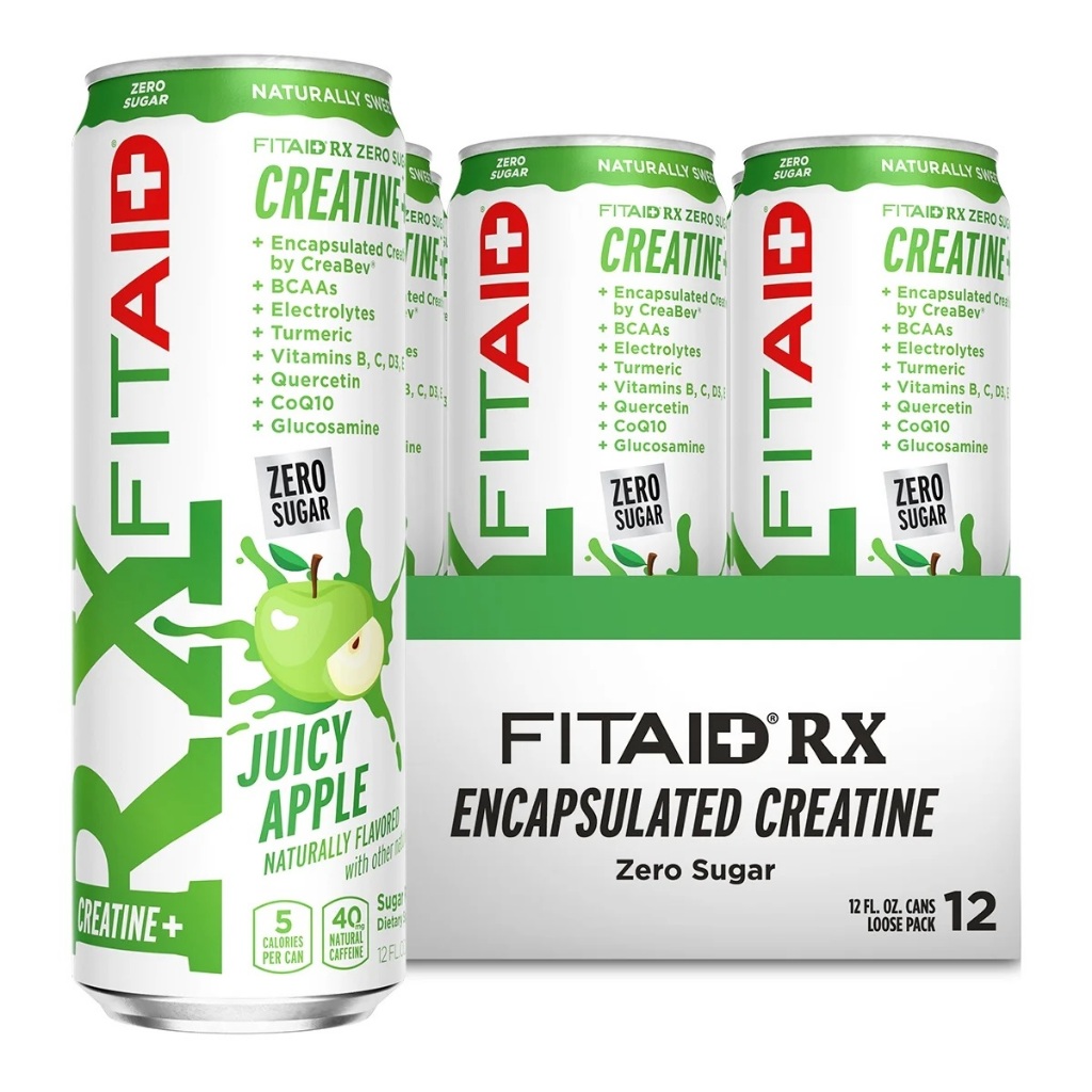 FITAID RX Zero Sugar Creatine + BCAA Pre Workout & Recovery Energy ...