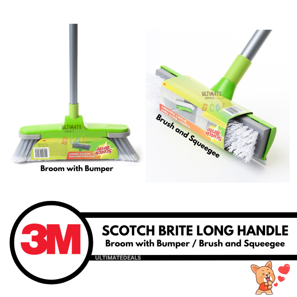 3M Scotch-Brite™ B700 Indoor Broom With Bumpers / AS450 Floor Brush ...
