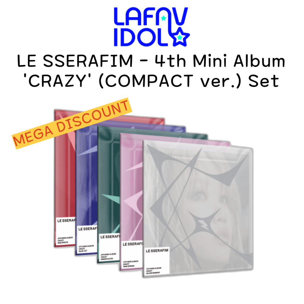 LE SSERAFIM - 4th Mini Album 'CRAZY' (COMPACT ver.) Set | Shopee Singapore