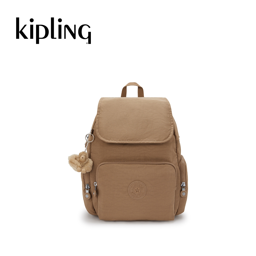 Kipling CITY ZIP S Early Tan Backpack | Shopee Singapore