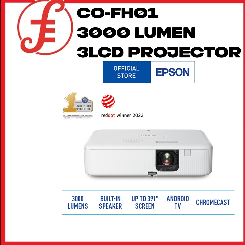 Epson CO-FH01 | EPSON CO-FH02 3000 Lumen 3LCD Projector | Shopee Singapore