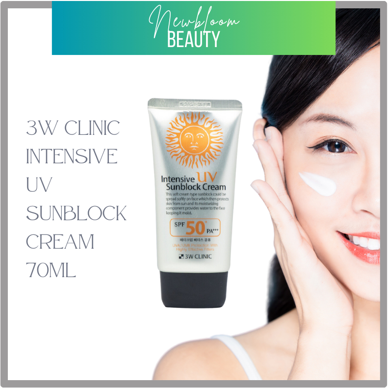 3W Clinic Intensive UV Sunblock Cream 70ml | Shopee Singapore