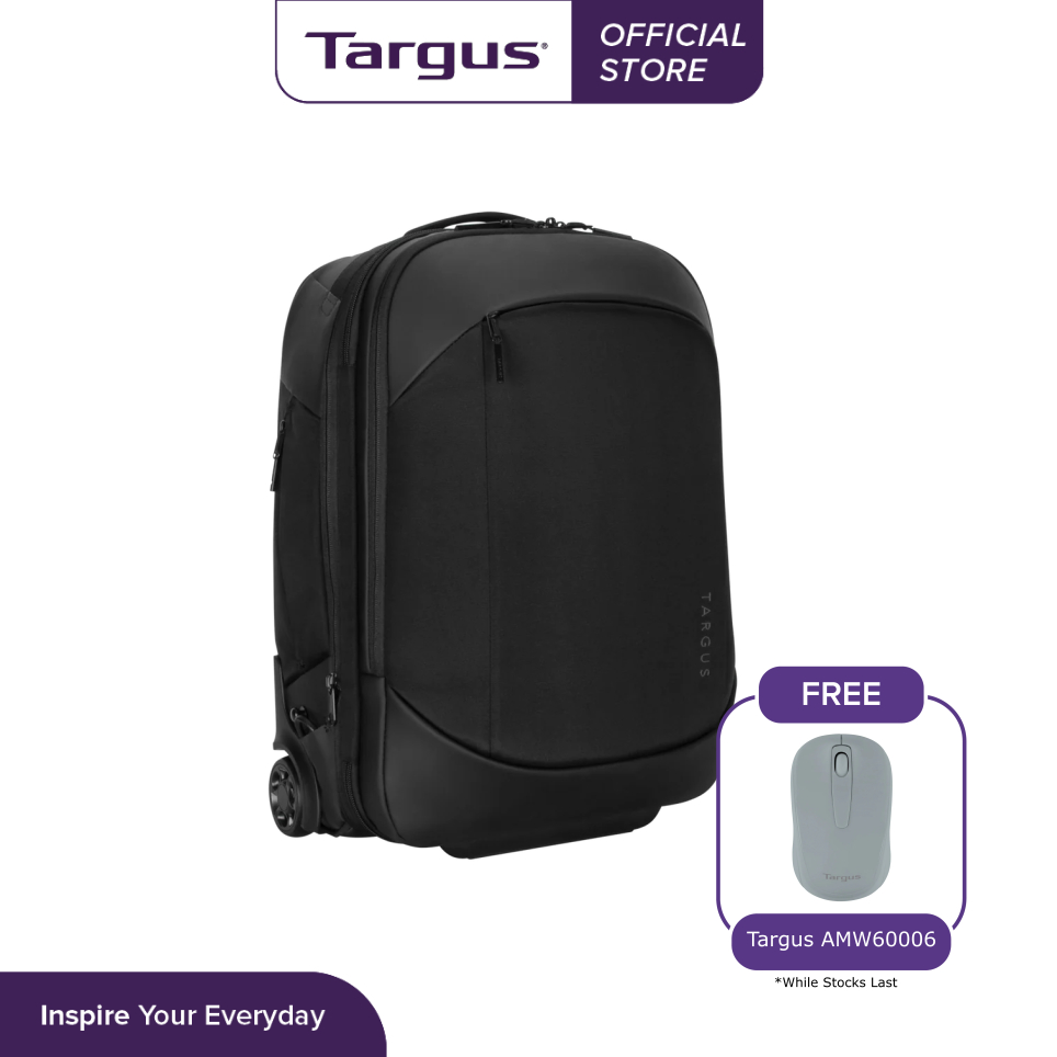 Targus 15.6” EcoSmart® Mobile Tech Traveler Rolling Luggage Backpack ...