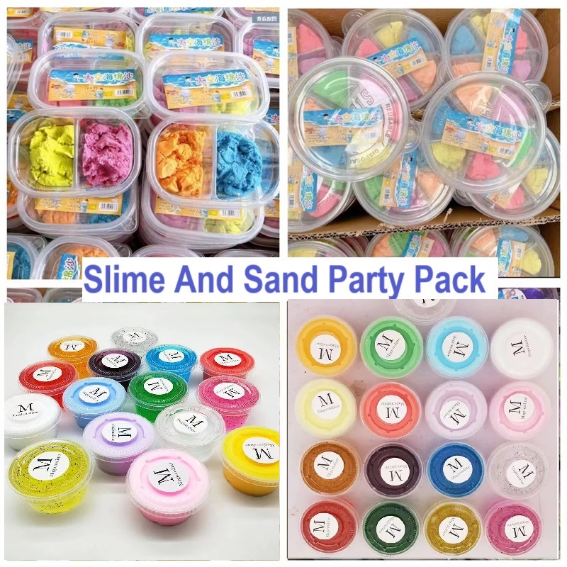 SG Ready Stock Rainbow Color Moving Play Sand Slime Birthday Goodie Bag ...