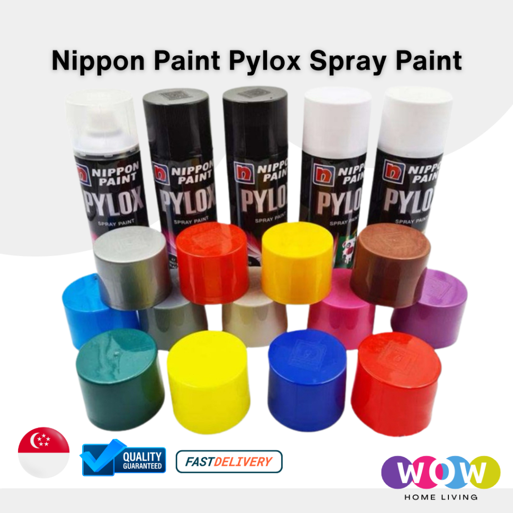 Nippon Paint Pylox Spray Paint (Solid Colours 01-66) 66 colours ...