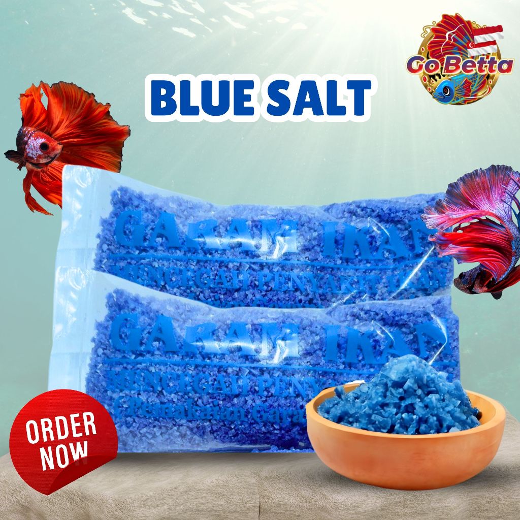 SG Seller PREMIUM FISH BLUE SALT SPECIALTY FOR BETTA FISH 500 GR ...