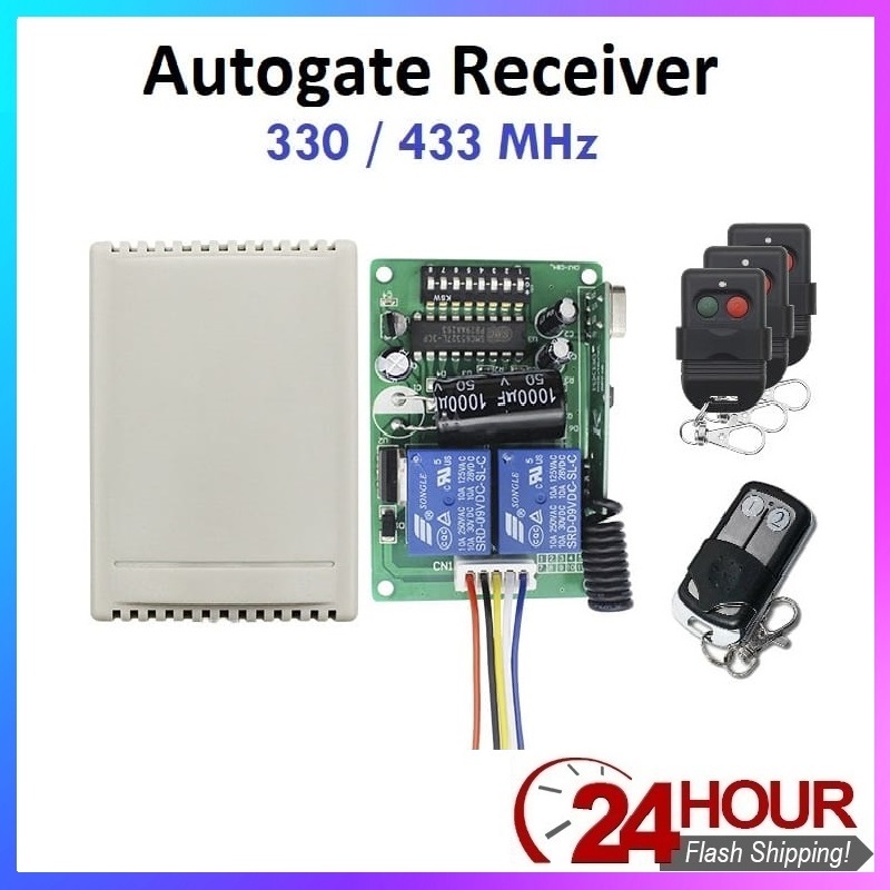 Alarm System Autogate Remote Control 433Mhz Set With 3 Crawler Steel ...