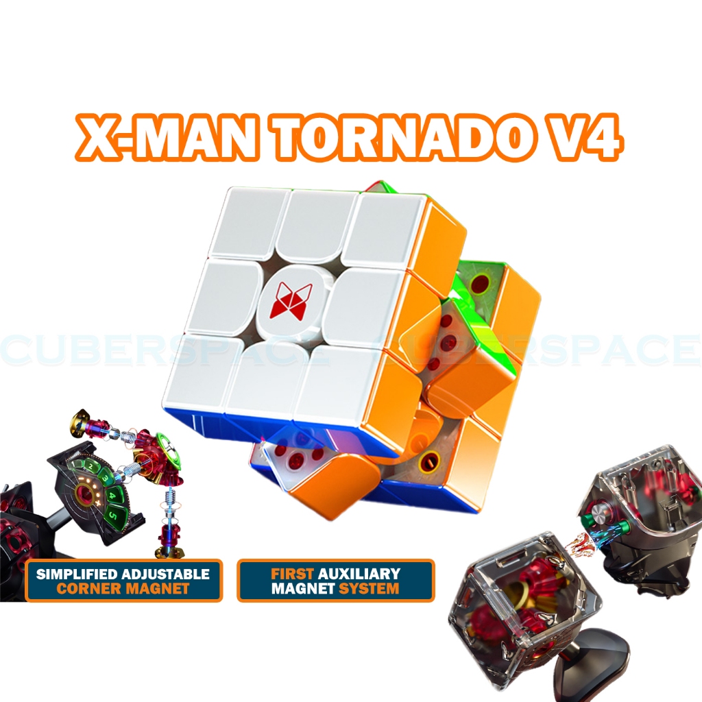X-Man Design Tornado V4 [Pioneer/Flagship] 3x3 Magnetic Speedcube ...