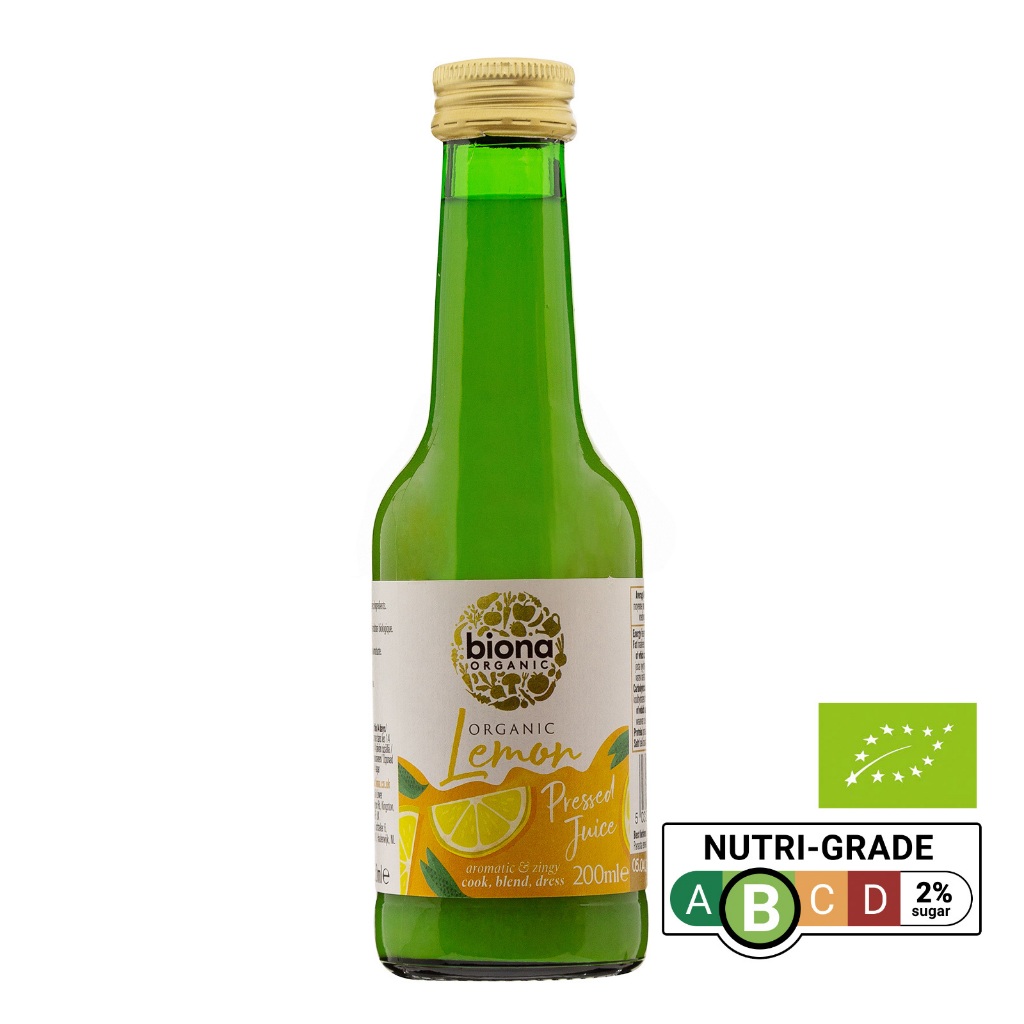 Biona Organic Lemon Juice (200ml) | Shopee Singapore