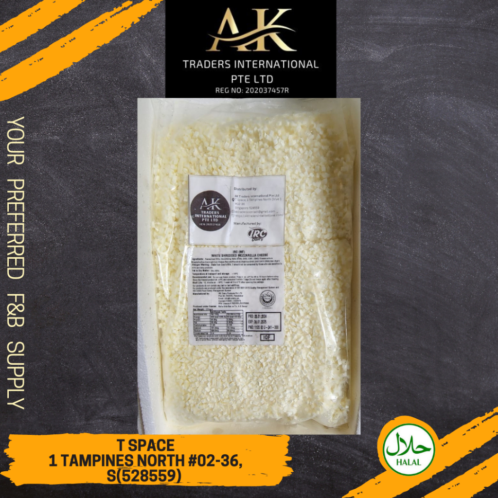 IRC 100% DAIRY MOZZARELLA 2.5KG (HALAL) | Shopee Singapore