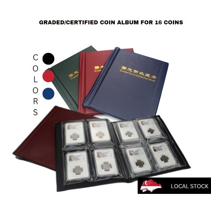 MINGTAI (PCCB) Certified Coin album for 16 coins (PCCB,PCGS,NGC,ANA ...