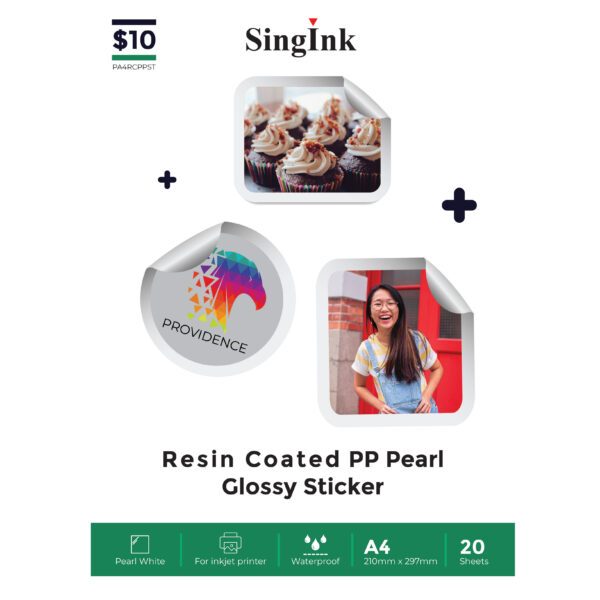 A4 Resin Coated PP Pearl Glossy Sticker (20 sheets) | Shopee Singapore