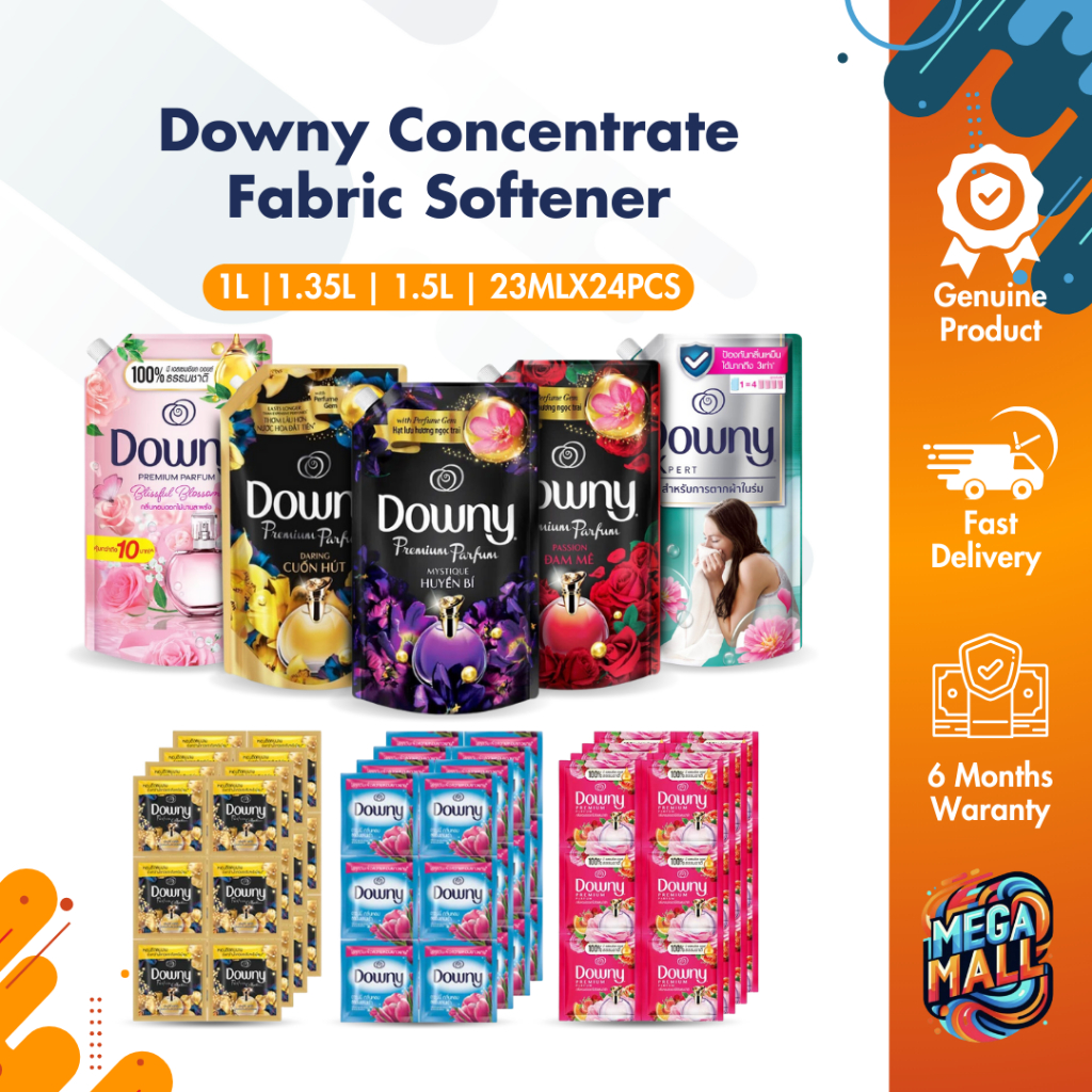 Downy Concentrate Fabric Softener - 1L/1.1L/1.35L/1.5L/23mlx24pcs ...