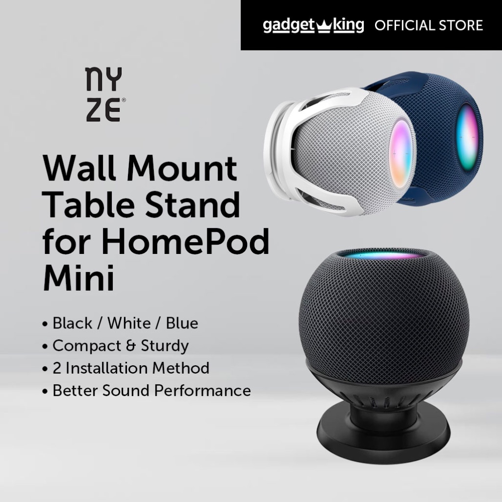 [NYZE] Wall Mount / Table Stand for HomePod Mini-Cleanest Mount Holder ...