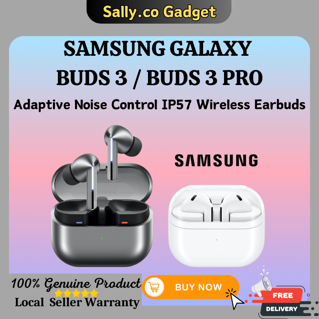 [Ready Stock]Samsung Galaxy Buds 3 Pro/ Buds 3Adaptive Noise Control ...